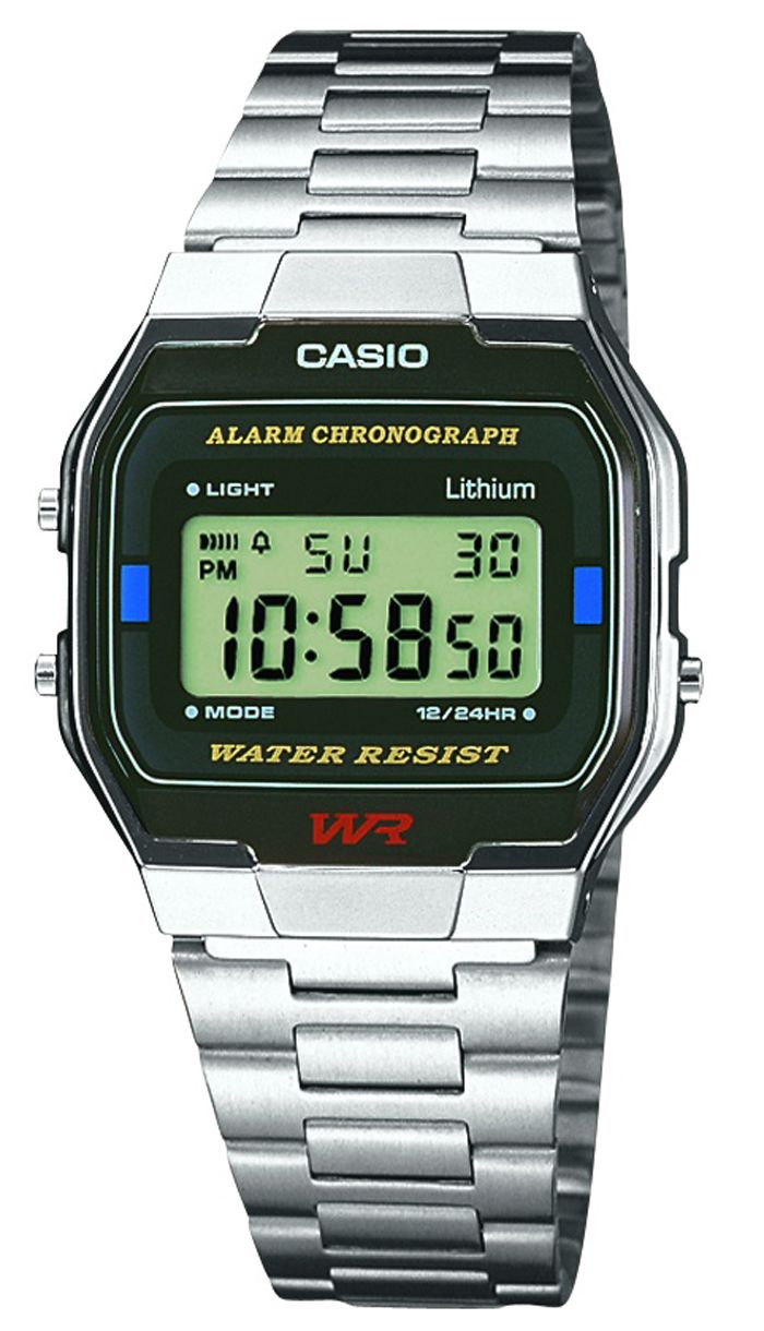 Klassisk digital klokke i krom | Unisex Casio Vintage med retro stil