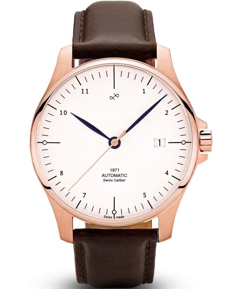 About Vintage 1971 Automatic Rose Gold / White Limited Edition 113162