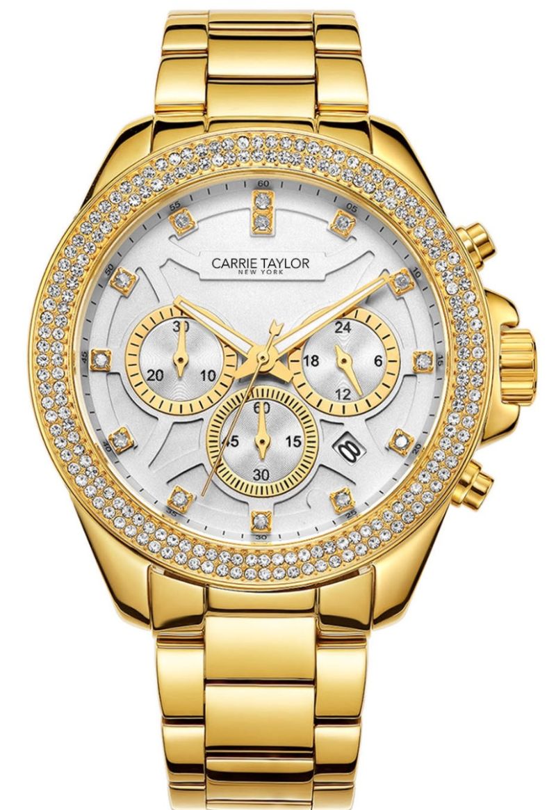 Carrie Taylor Astoria 42mm Golden Chronograph CTW1503 CTW1503