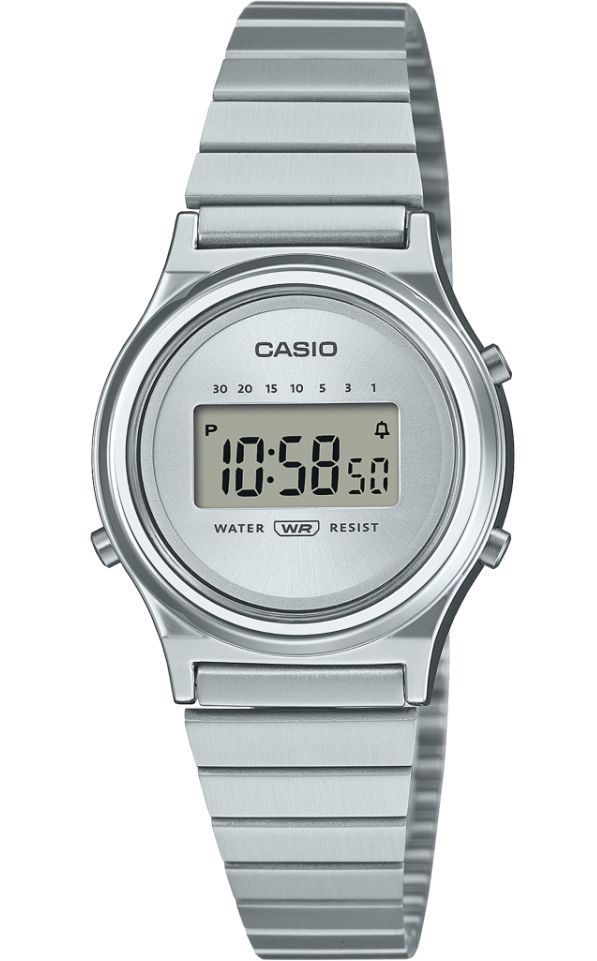 Casio Mini Digital | Slank 7.9mm design med stablebart armbånd