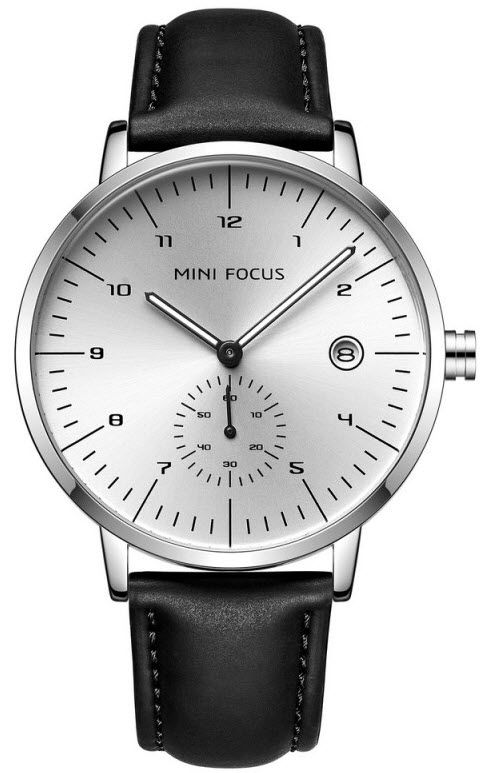 Mini Focus Leather Black/Steel