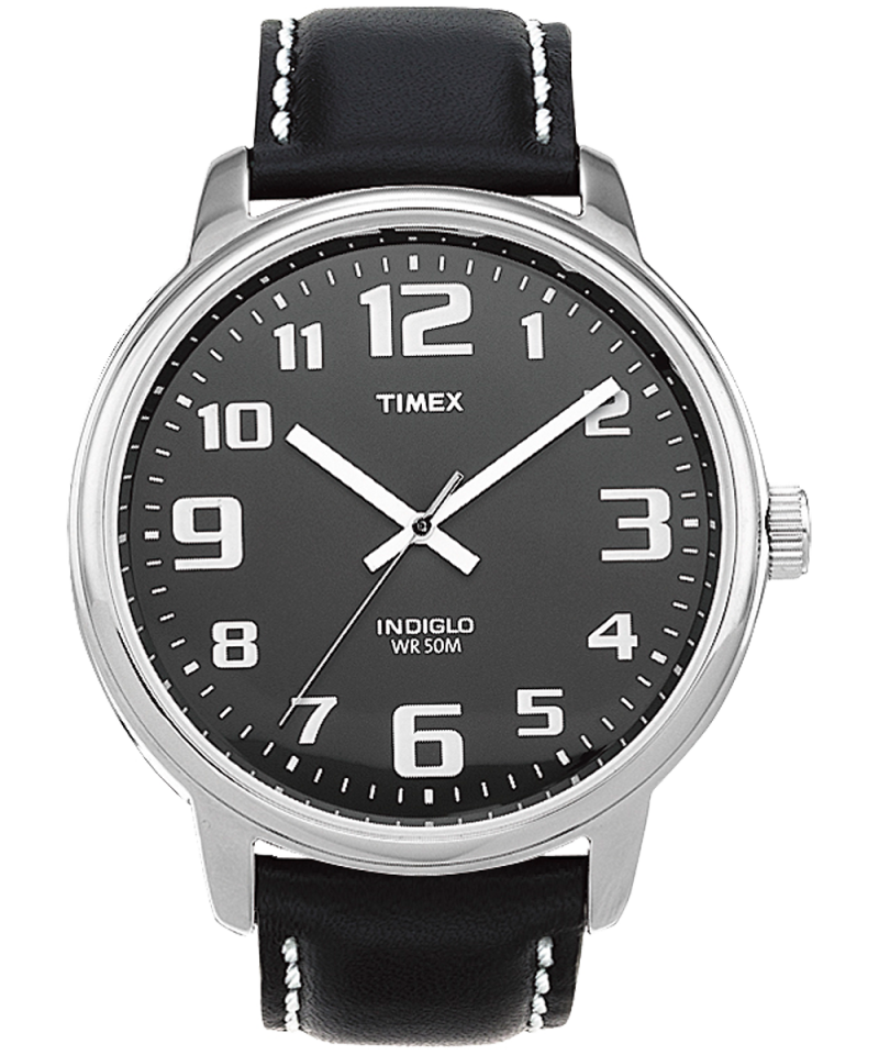 Timex Easy Reader T28071 - Klassisk og enkel klokke med sort reim i ...
